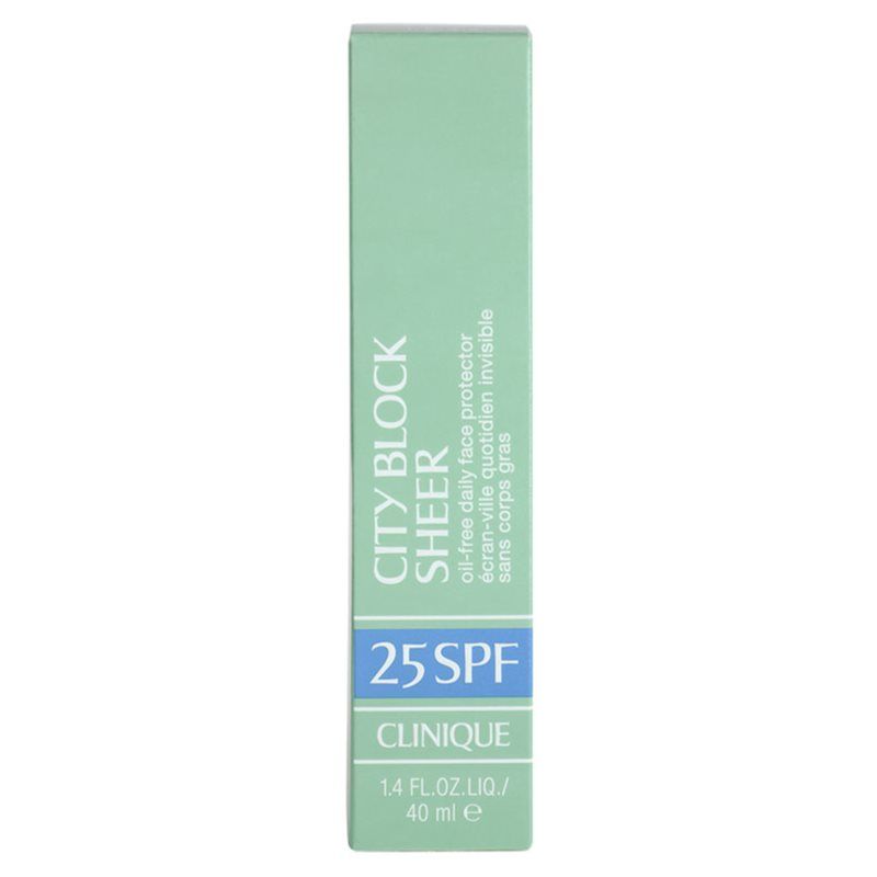 Clinique City Block™ Sheer Oil-Free Daily Face Protector SPF 25 ...